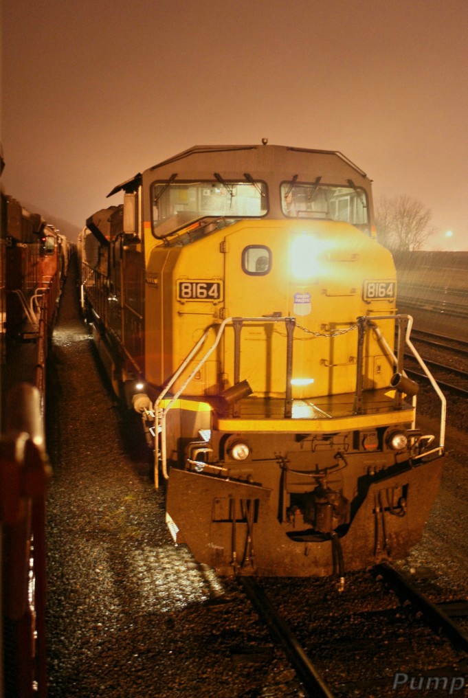 Northbound UP Manifest DPU Locomotive